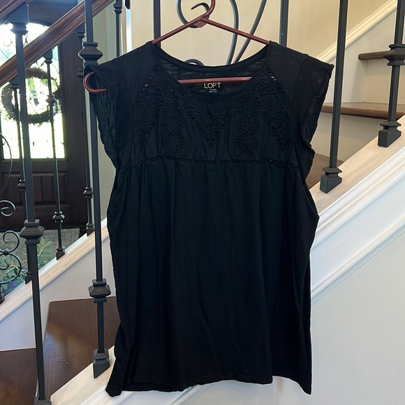 LOFT | Tops | Loft Black Top | Poshmark